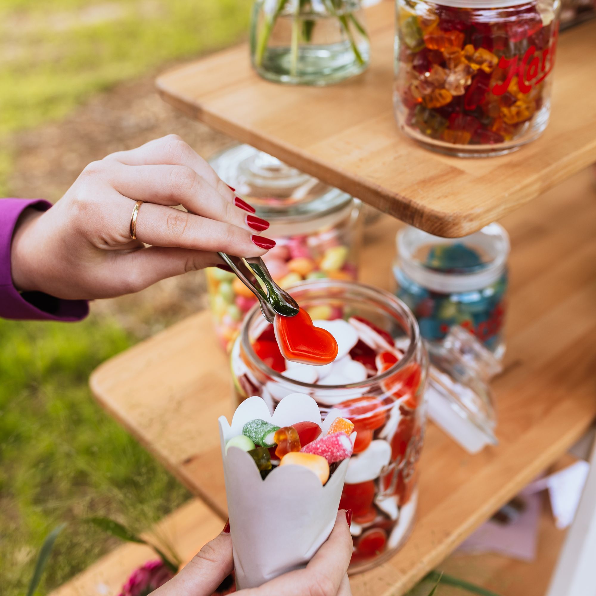 Candy Bar und kreative DIY-Ideen für Deine Hochzeitsfeier mit HARIBO